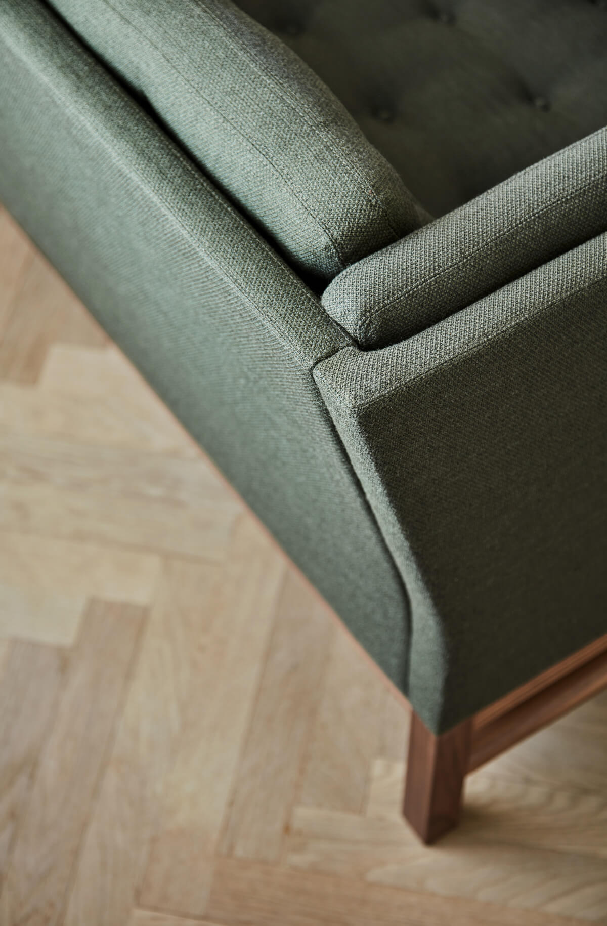 Fredericia - EJ315 Sofa 2-Sitzer, eiche geseift / hallingdal 200