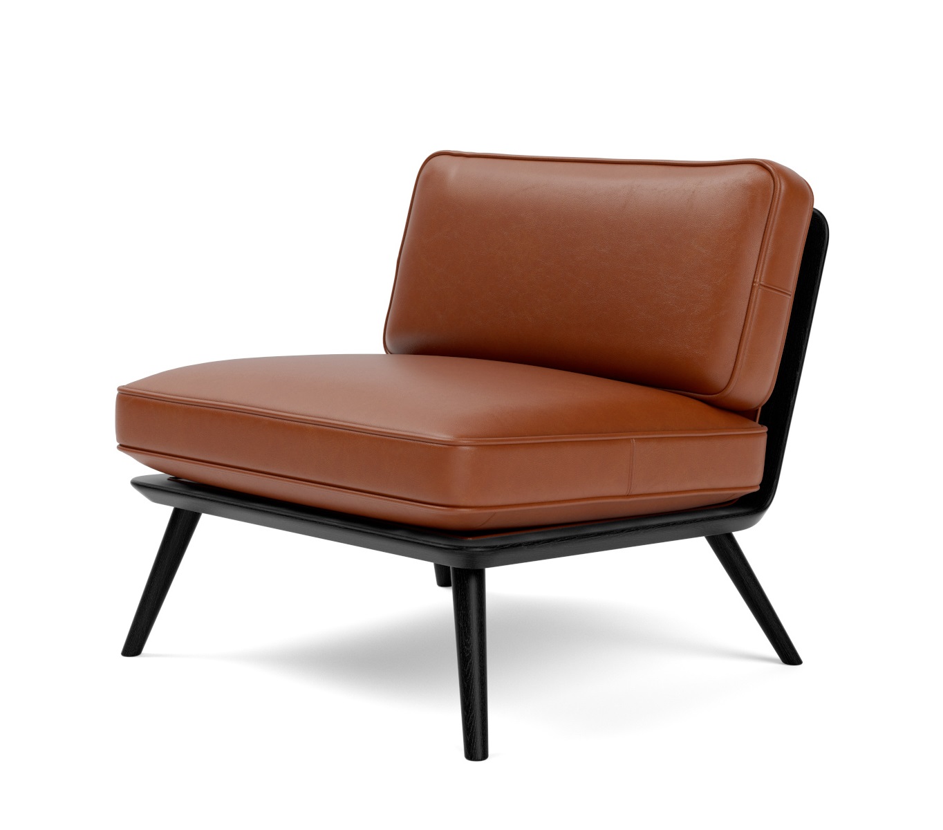 Fredericia - Spine Lounge Suite Chair, esche schwarz / leder primo 88 ...