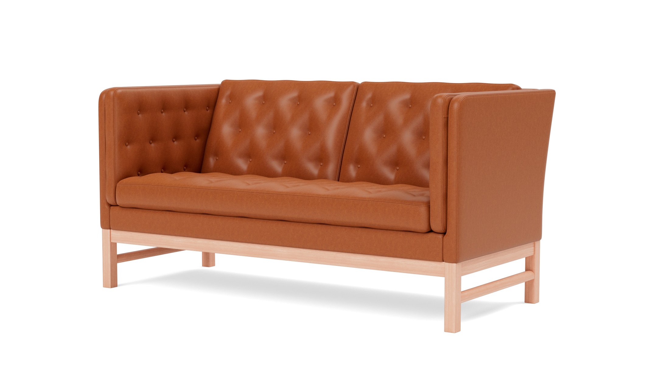 Fredericia - EJ315 Sofa 2-Sitzer, eiche geseift / hallingdal 200