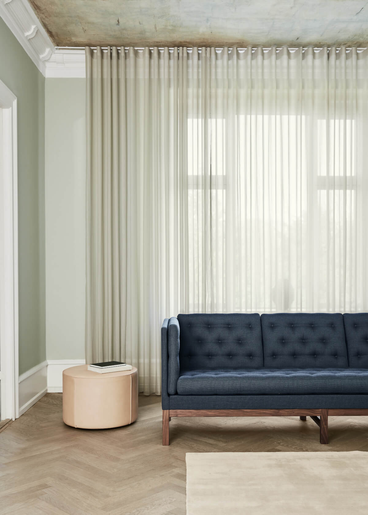 Fredericia - EJ315 Sofa 2-Sitzer, eiche geseift / hallingdal 200