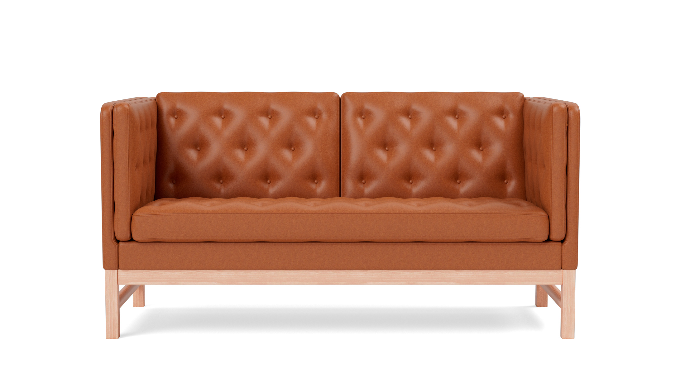 Fredericia - EJ315 Sofa 2-Sitzer, eiche geseift / hallingdal 200