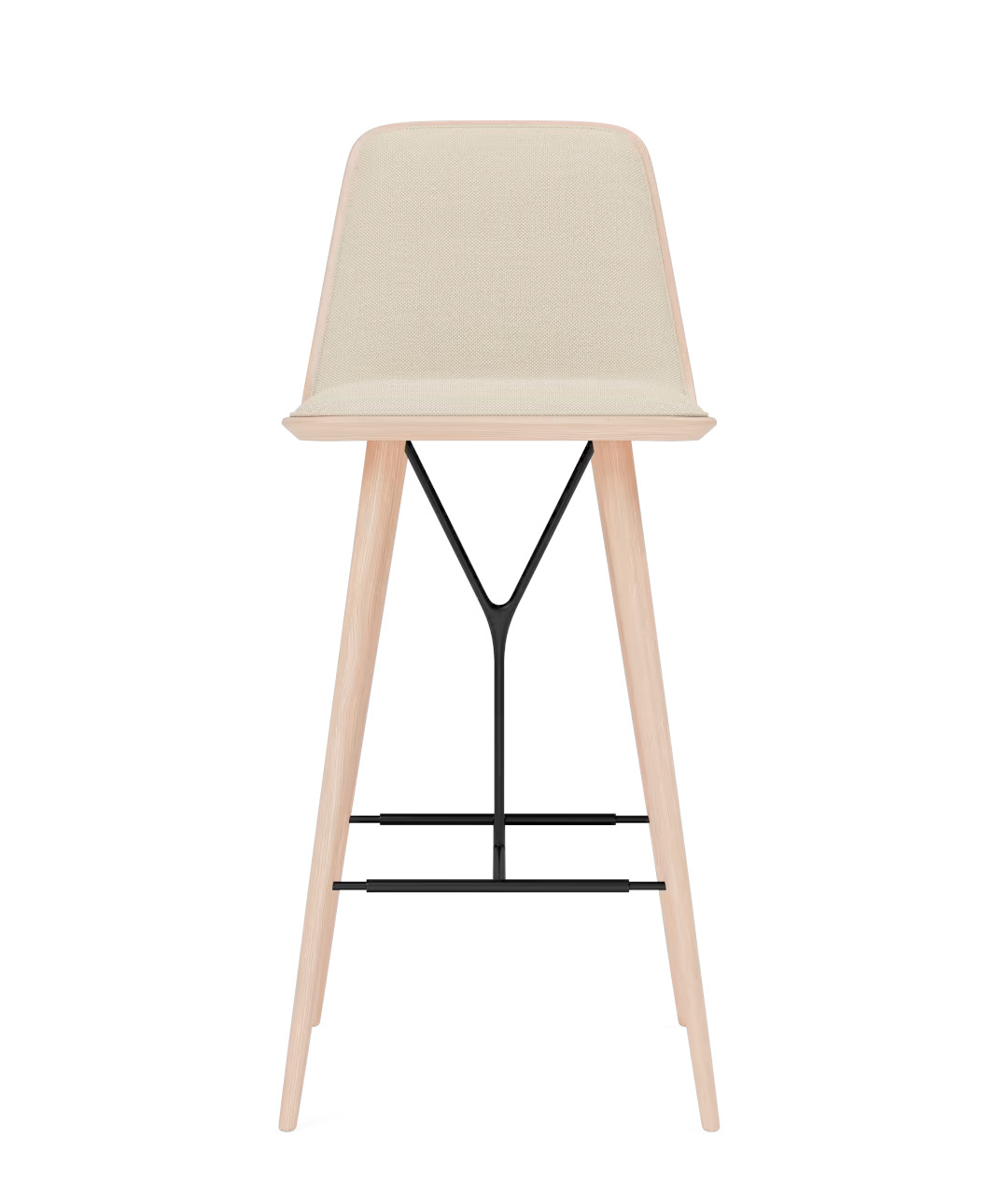 Fredericia - Spine Wood Base Barhocker, höhe 75 cm, eiche lackiert ...