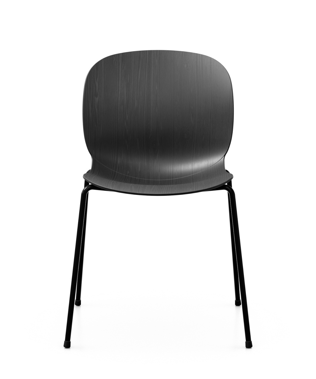 Profim - Noor 6055 Stuhl, 4-Fuß, 3D-Furnierschale, ohne Polsterung