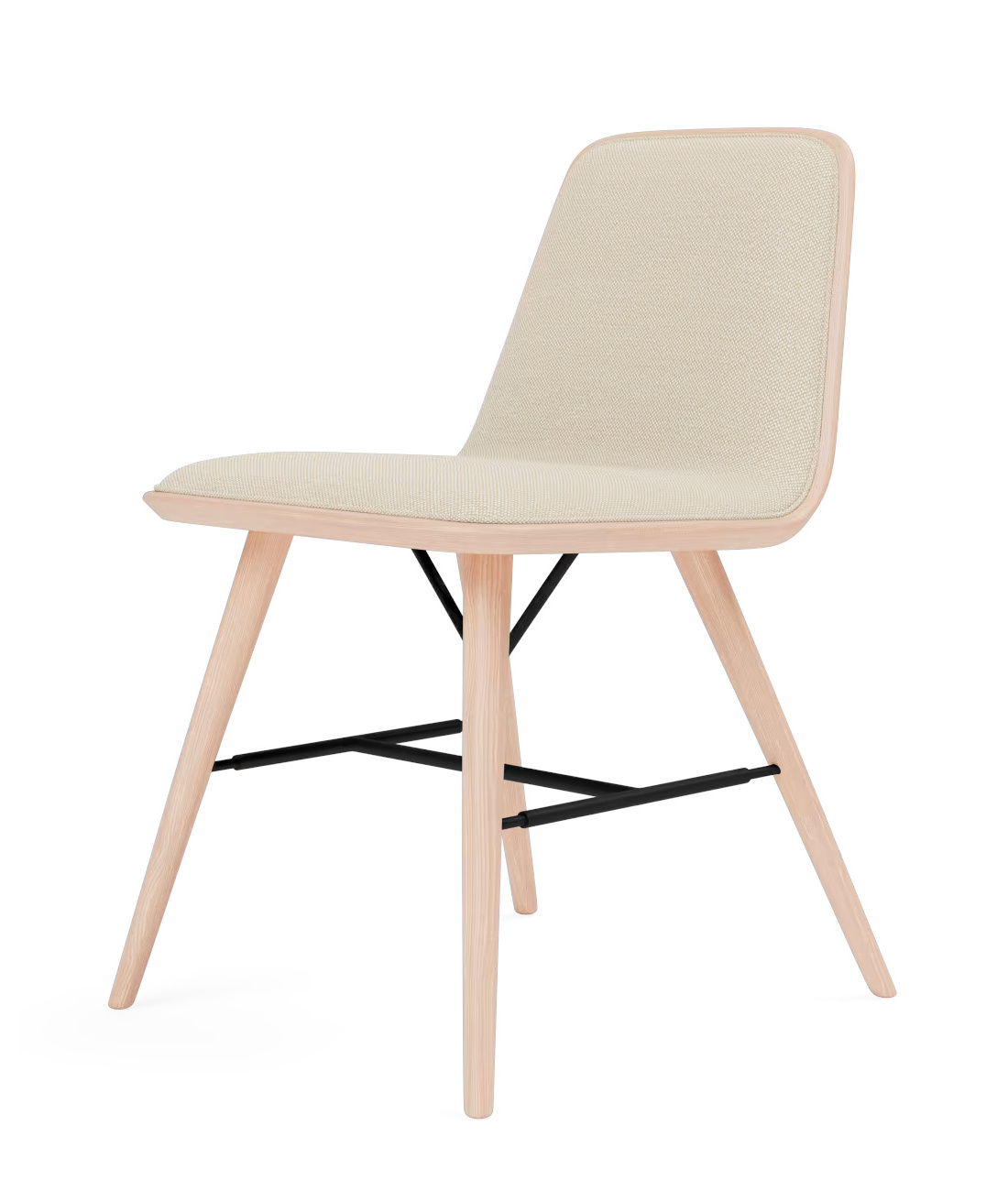 Fredericia - Spine Wood Base Stuhl, eiche lackiert / hallingdal 200